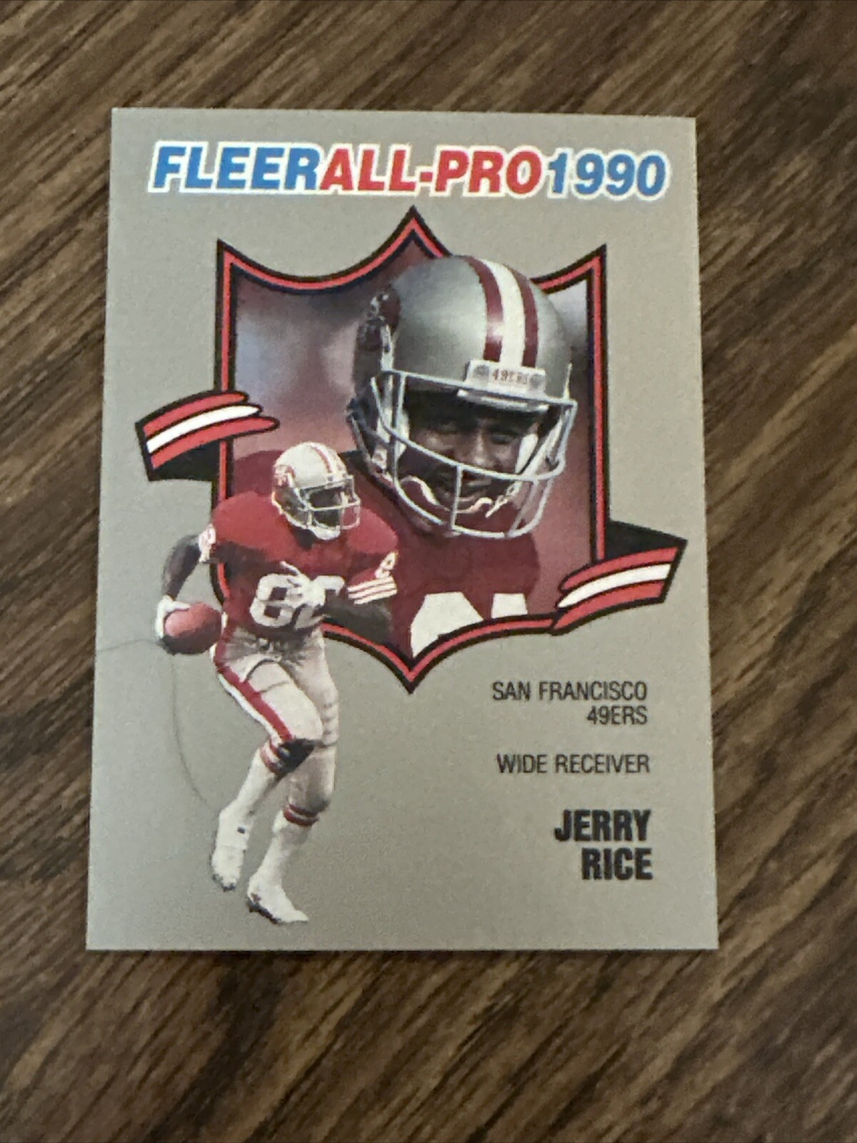 Vtg 1990 Fleer All-Pro #2 JERRY RICE 49ers Raiders Miss Valley NFL HOF ...