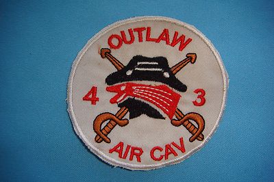 PATCH US ARMY 4th SQUADRON 3rd ARMORED CAVALRY RGT OUTLAW AIR CAVALRY ...
