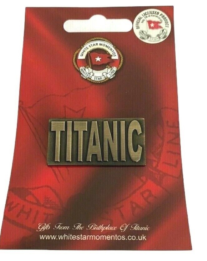 Titanic Bronze Pin Badge Brooch 3rd Class Passengers Onboard Ship ...
