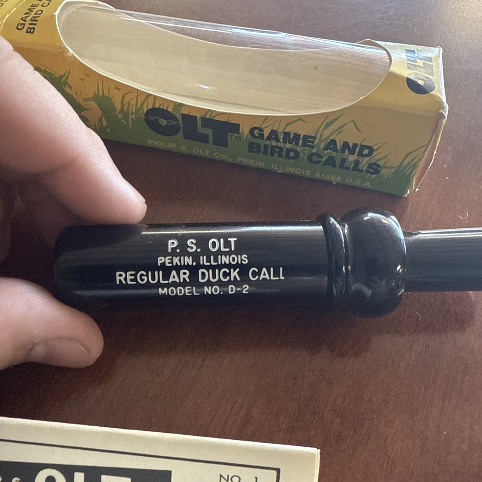 VINTAGE Original P.S. OLT PEKIN ILL Model D-2 Regular Duck Call in ...