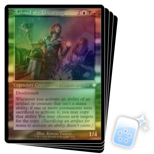 FOIL ASHNOD THE UNCARING X4 The Brothers' War: Commander Magic MTG MINT ...