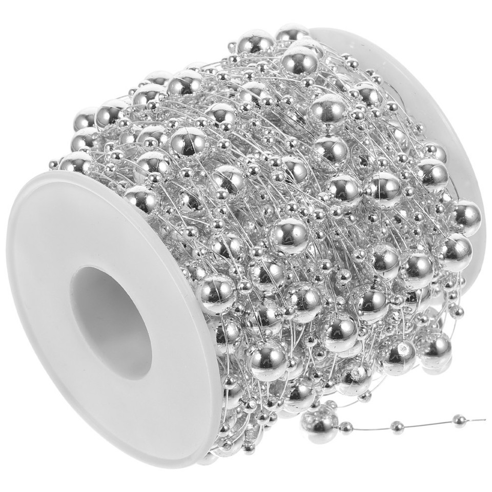 Christmas Tree Beads Pearl String Bead Garland Wedding Beads Strand ...