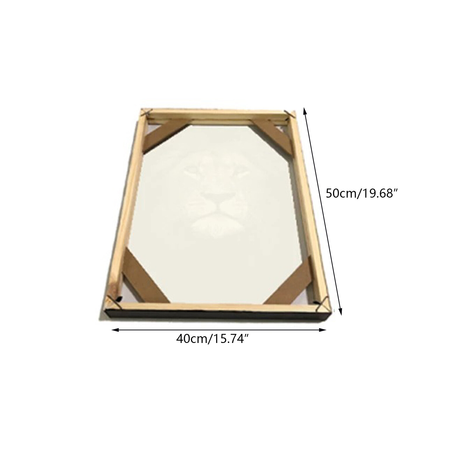 4 Sizes DIY Wooden Photo Frames Kit For Canvas Painting Art Stretcher ...