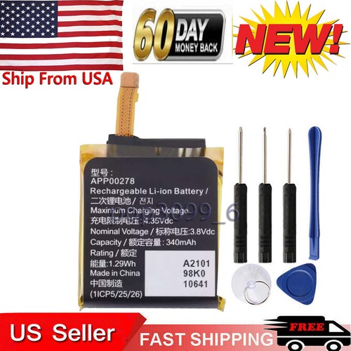 APP00278 New Battery for Apack watch 340mAh 3.8v with tools ...