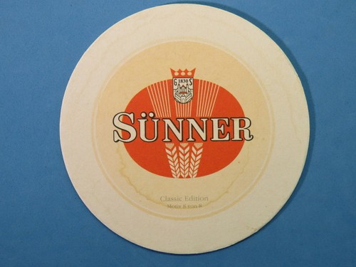 Bière de Collection dessous Verre : Sunner Brewery Kolsch Bier Est 1830 ...