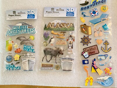 Cruise Stickers -2 Diff Sets Paper House 3D Stickers + Recollections 3D ...