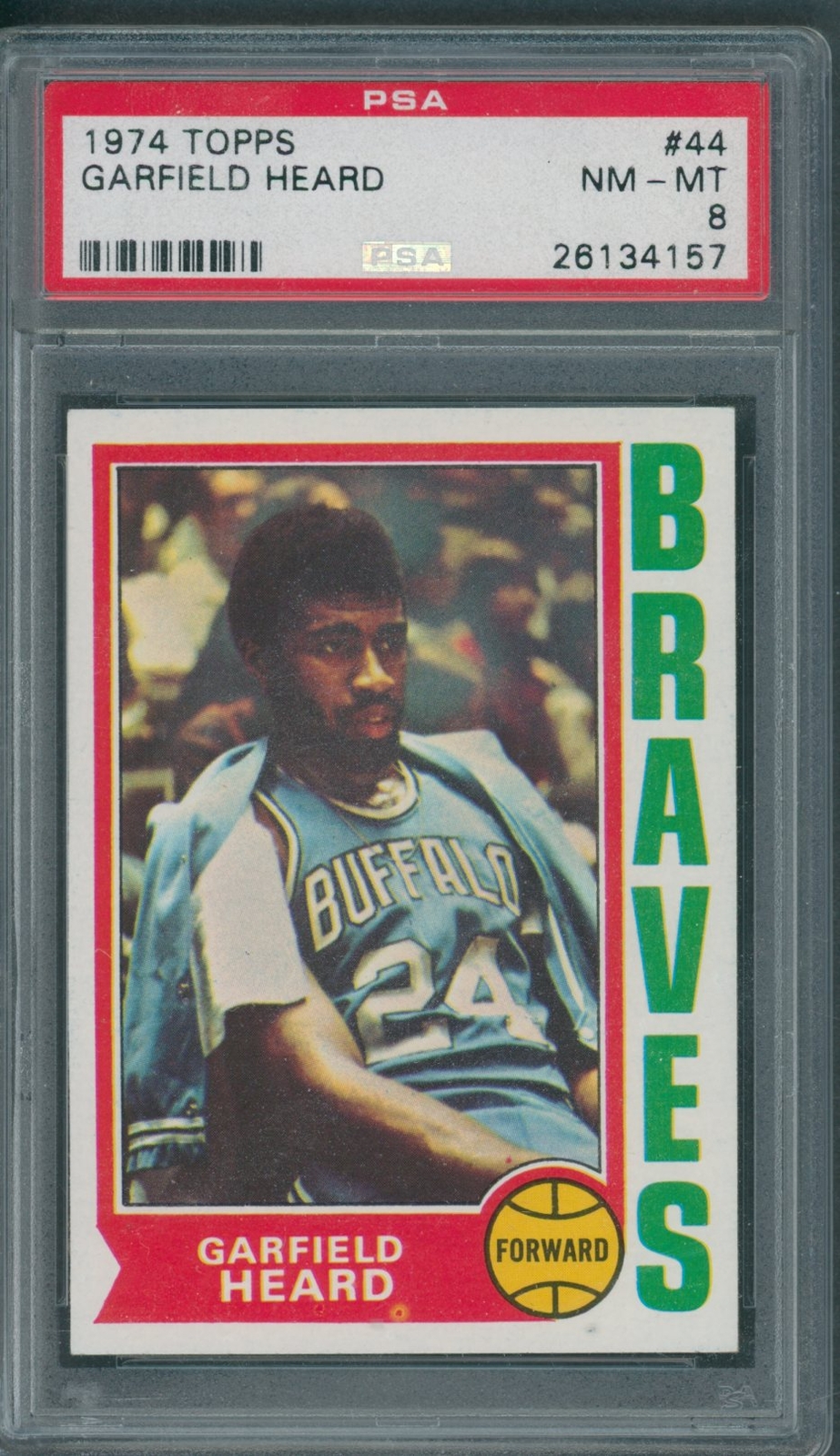 1974/75 Topps #44 Garfield Heard PSA NM-MT 8 *4157 | eBay