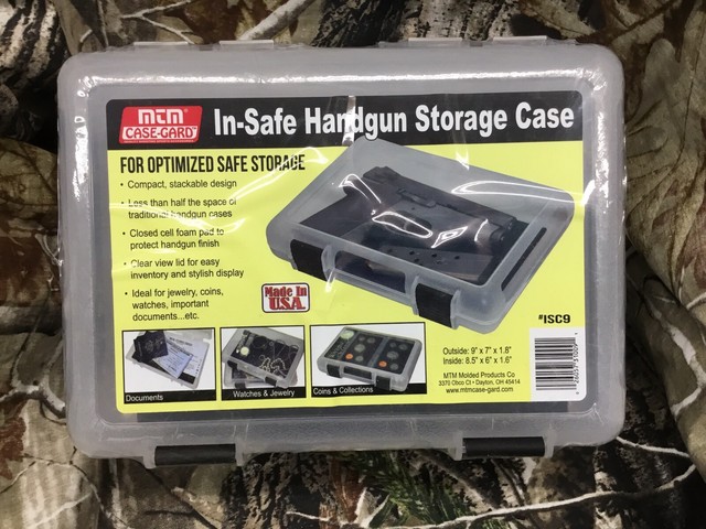 MTM In-safe Handgun Storage Case 9'' Clear Smoke 3-pack Gun Safe ISC9 ...