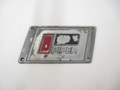 Piper Aircraft Emblem Placard - Lot # A838 | eBay