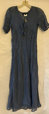 Jessica Everett Women’s Slip Overlay Blue Small Dress NWT | eBay