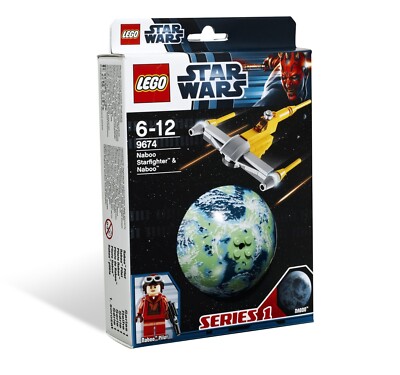 LEGO 9674 Star Wars Naboo Starfighter & Naboo Planet Series 1 | eBay