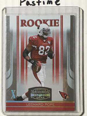 2006 Donruss Gridiron Gear X Leonard Pope #171 /100 Arizona Cardinals ...