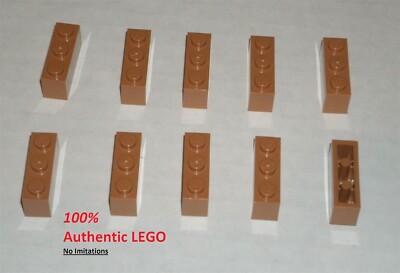 LEGO NEW 1x3 Medium Dark Flesh Brick (10x) 6192922 Brick 3622 | eBay
