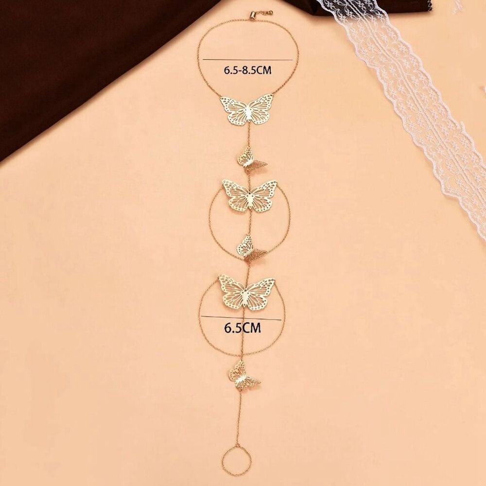 Adjustable Butterfly Arm Chain Jewelry Accessories Bracelet Women | eBay