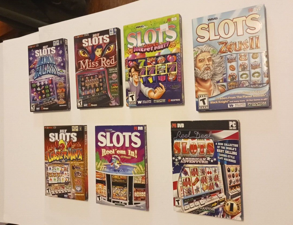 PC Slot Machine Games Lot of 7 IGT WIVIS With Slipcovers Fun Slot ...