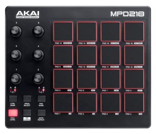 Akai Professional MPD 218 Midi Controller W/Custom MPC Stuff Knobs ...