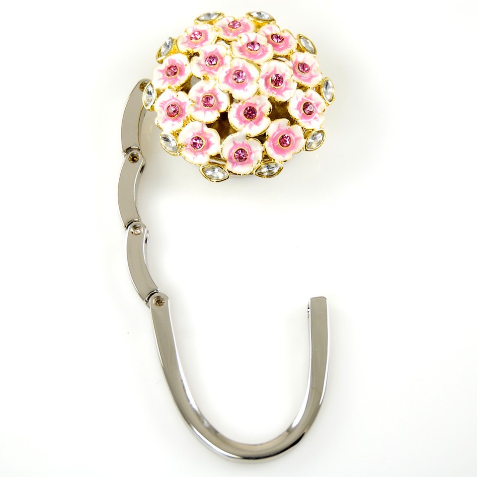 Stylish Foldable Handbag Holder "Flower Bouquet Look" Purse Hook | eBay