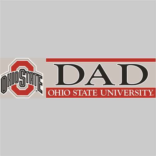Ohio State Buckeyes Die Cut Decal Strip - Dad | eBay
