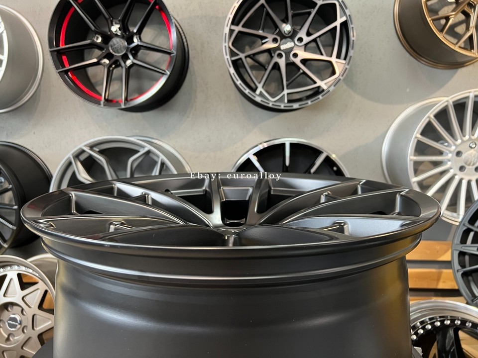 4 x 20 Inch 5x115 SRT Style Matt Black Wheels: Fits For Dodge Charger ...