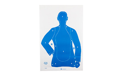Action Target B-21E, Blue Cardstock Target, 23"x35", 100 Per Box B ...
