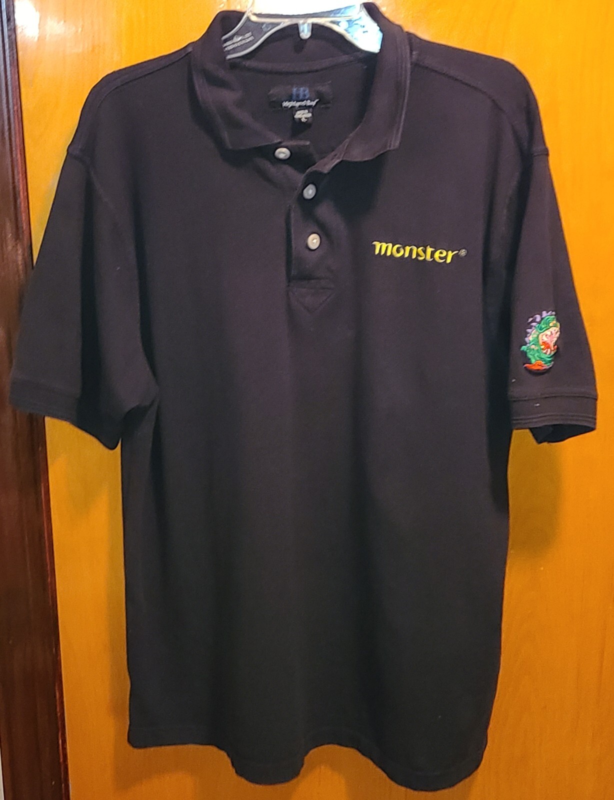 Monster.com Polo Shirt & Cap /w Monster dot com Chara… - Gem