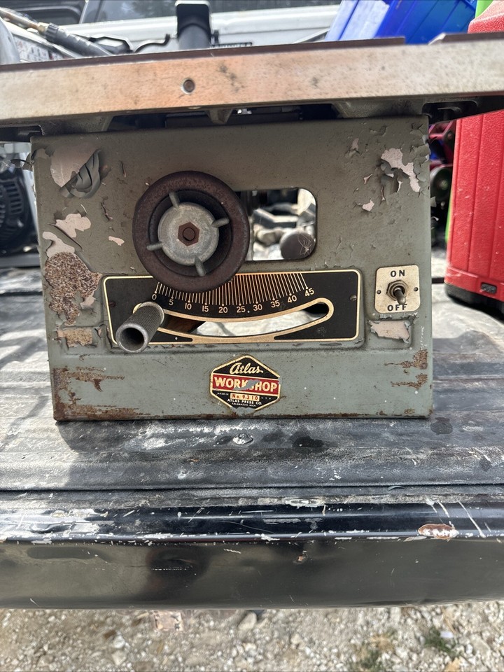 Vtg Atlas Workshop Table Saw S8E/Craftsman 101 8" Table Saw No. 9310 | eBay