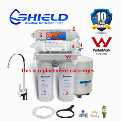 Shield 7 Stage Reverse Osmosis RO Water Filter System Replacement ...
