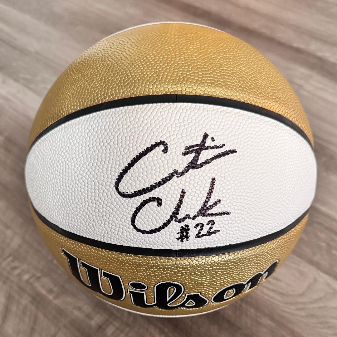 Caitlin Clark - Signed / Autographed Wilson WNBA Gold Edition ...