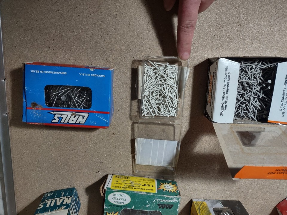 Junk Drawer Boxes Of Steel Nails- Lot Most Are Almost Full Boxes New | eBay