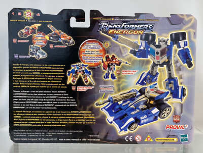 Vintage Transformers Energon Prowl Deluxe Combat Class Card Back ...