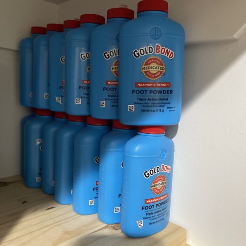 Gold Bond Foot Powder Medicated Max Strength W/ Talc Original 4oz. Lot ...