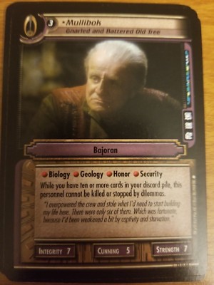Star Trek CCG These Are the Voyages 12U44 Mullibok Gnarled and Battered ...