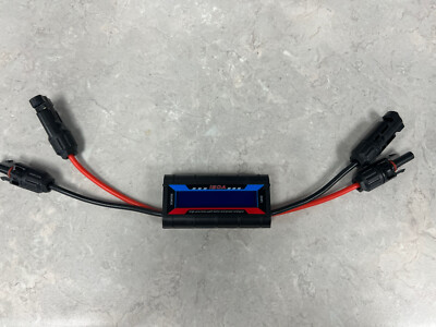 Solar DC Digital Power Monitor LCD Volt meter w/ MC4 Connectors Plug ...