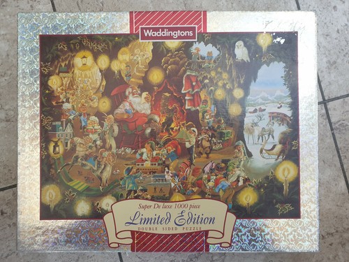 Waddingtons Limited Edition 1000 Christmas double sided jigsaw Santa's ...