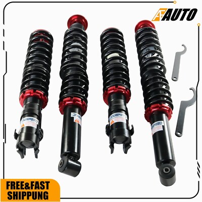 For VW MK2 / MK3 GOLF & JETTA Coilover Shocks Struts Kits Adjustable ...