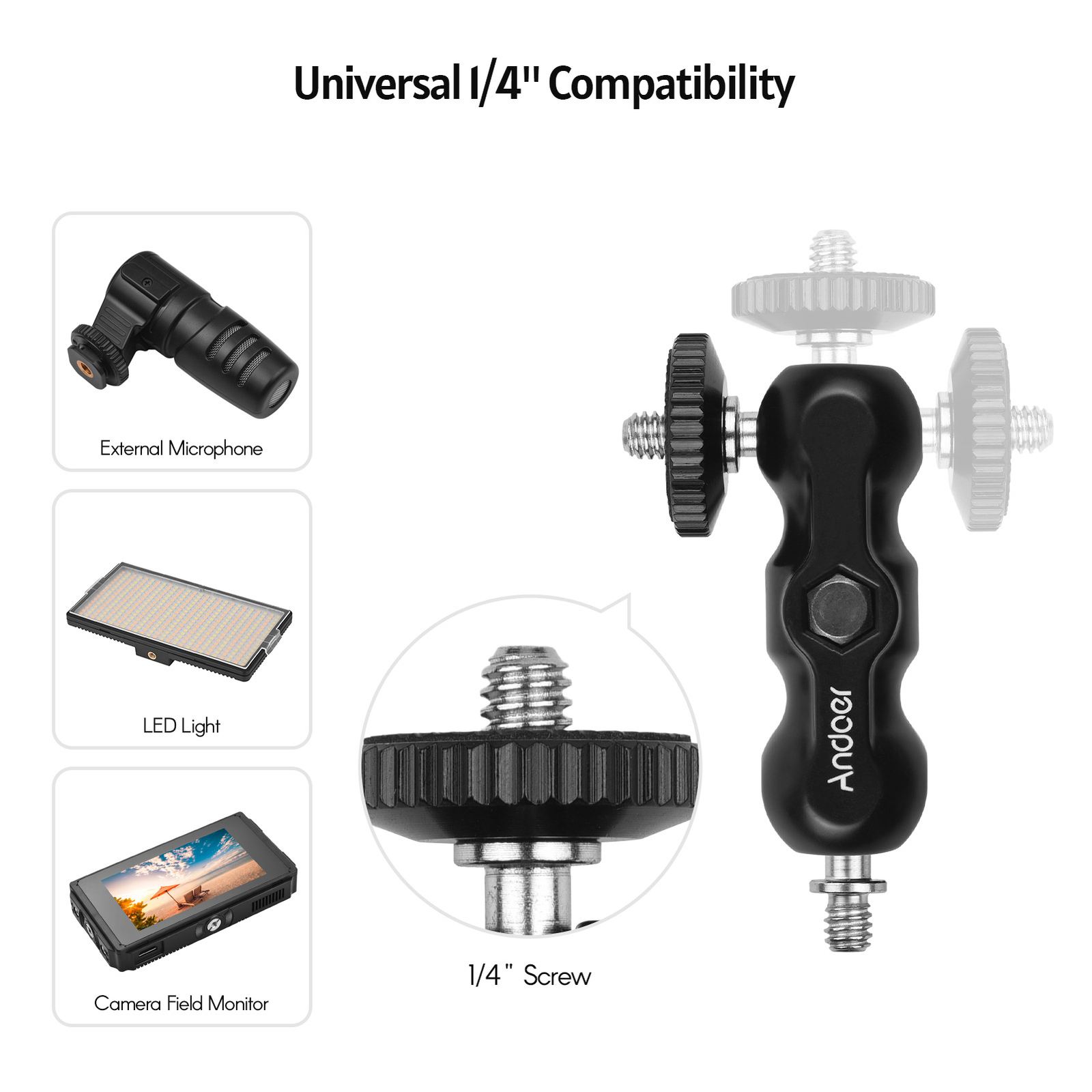 Articulating Friction Arm Mount with Double Ballhead M7Z6 | eBay