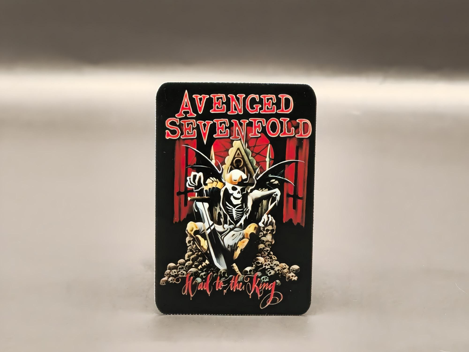 Heavy Metal Stickers Deathbat Skull Vinyl Decals Art Rock Band Avenged ...