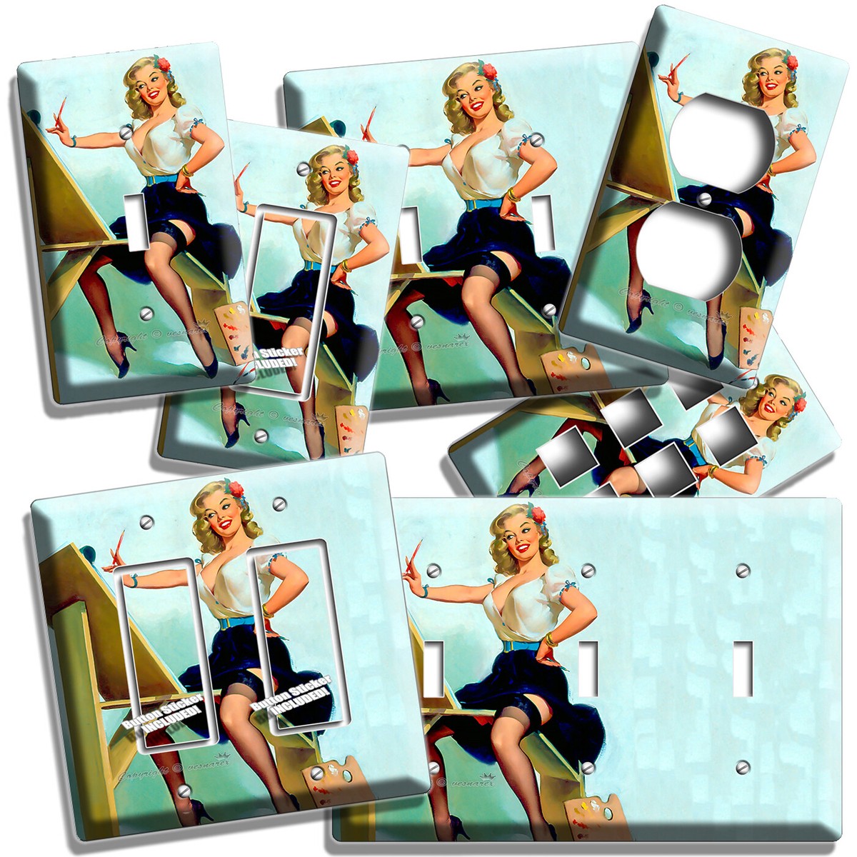 Naughty Electrical Outlet Art