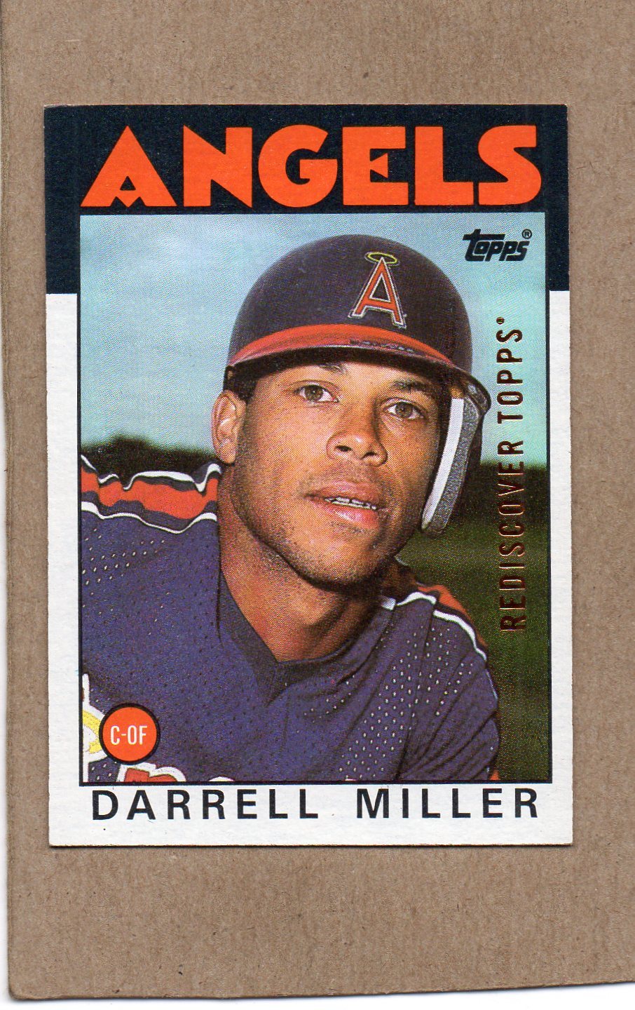 2017 topps rediscover buyback card 1986 524 darrell miller angels ...