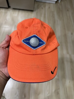 Signatures Vintage Orange Just Golf Golf Hat Cap | eBay