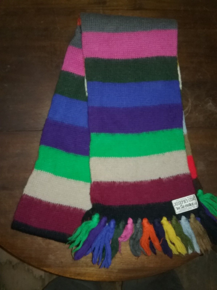 Vintage Virgin Wool Joseph's Coat Scarf by The Six-Footer Scarf Co. VGC ...