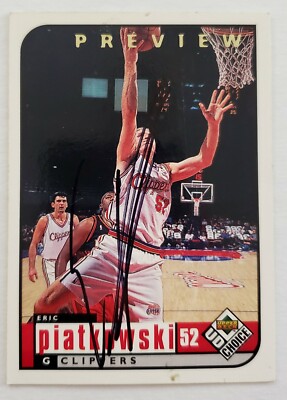 Eric Piatkowski Signed 1998 Upper Deck #64 Card Clippers NBA RAD | eBay