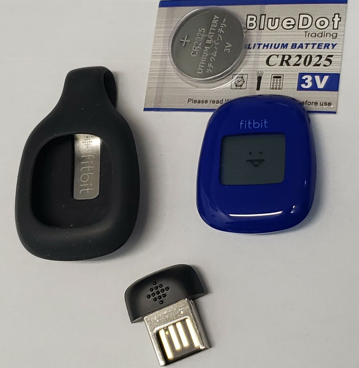 Fitbit FB301 Zip Fitness Activity Tracker Blue Sync Dongle & New ...