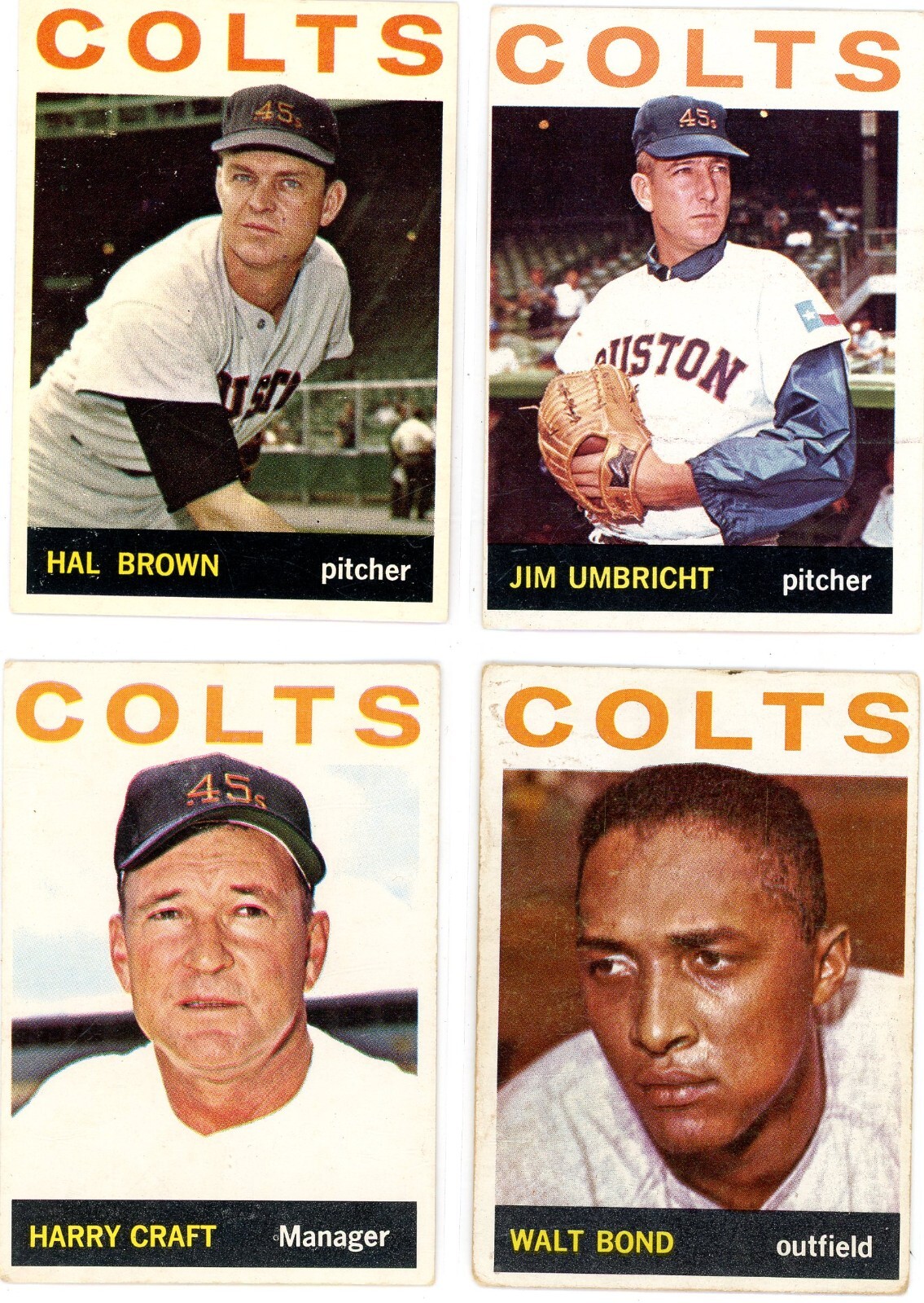 1964 Topps Houston Colt 45s (23) Card Lot - STAUB/RAYMOND/ASPROMONTE ...
