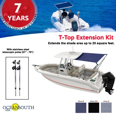 Oceansouth T-Top Extension Kit, Boat Stern Shade | eBay