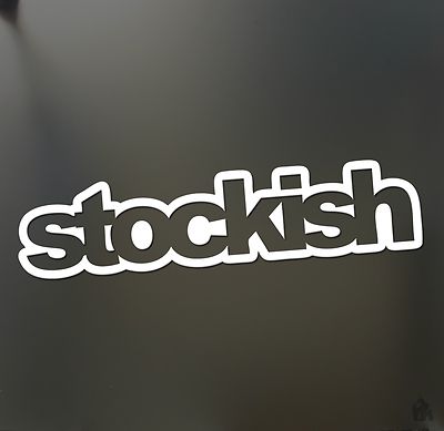 Stockish sticker JDM slammed stance Funny drift lowered car window ...