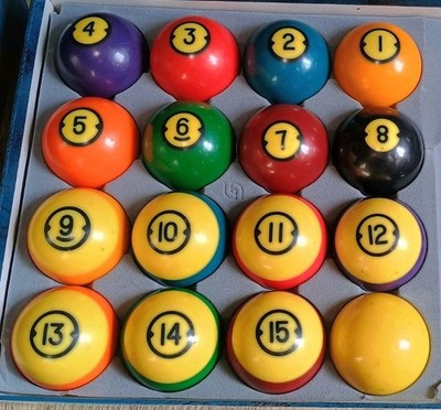 Brunswick Centennial Crown Vintage Billiard Ball Set W/Box | eBay