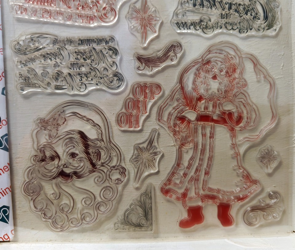 Diamond Press Die & Stamp Set - Father Christmas, Santa, Retro Feel ...