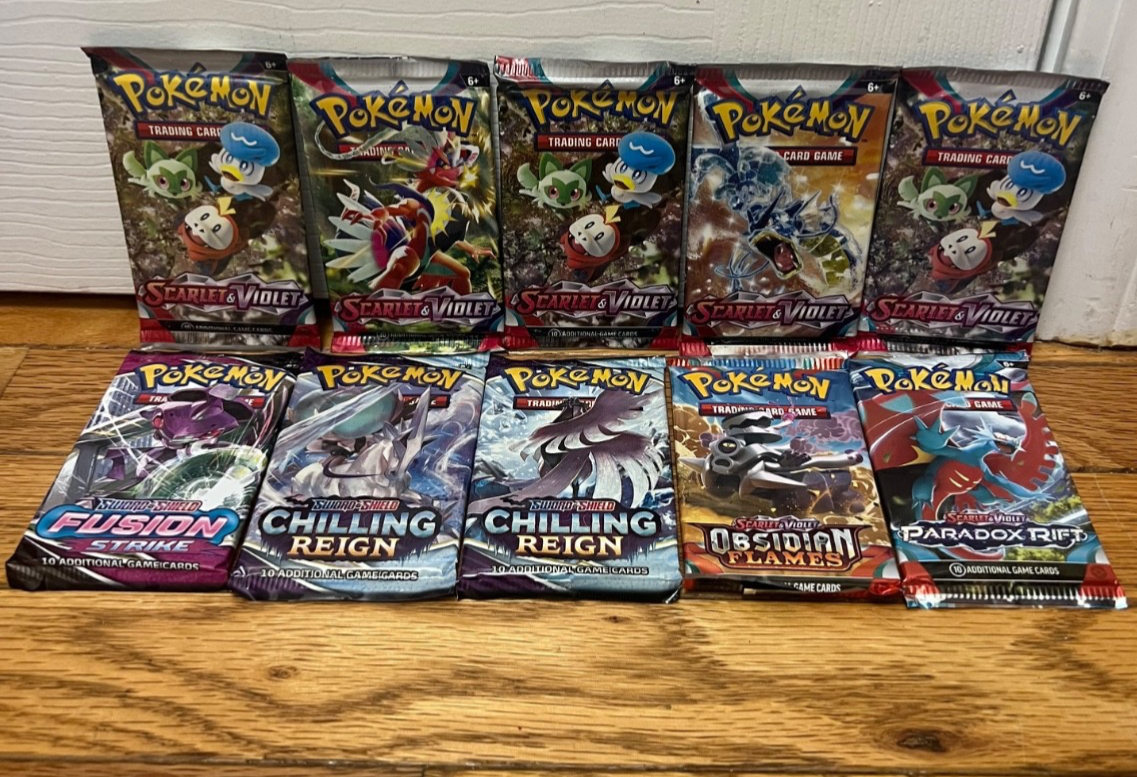 BRAND NEW-Pokemon TCG Random Booster Packs-LOT OF 10 | eBay