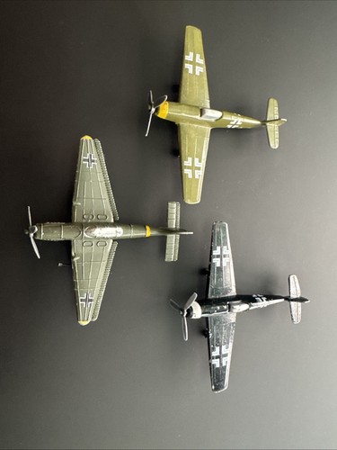 3x Dyna-Flites Vintage Die Cast Axis Germany Airplanes Fighter Jets WW2 ...